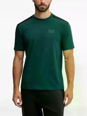 EA7 Logo-detail T-shirt - Green