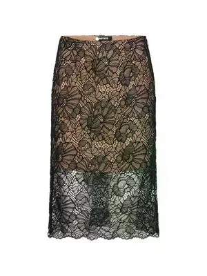 ROTATE BY BIRGER CHRISTENSEN Lace Pencil Skirt - Black