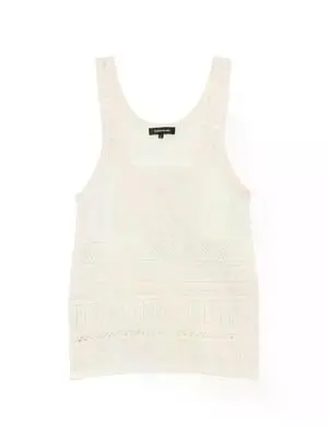 Barbara Bui Openwork Knit Tank Top - Neutrals