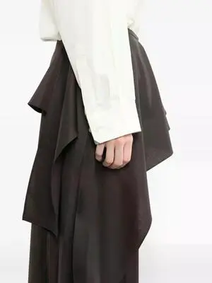 YANGKEHAN Ruffled Panelled Trousers