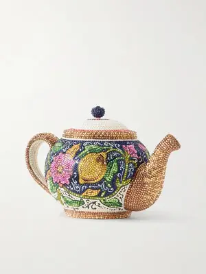 Judith Leiber Crystal-embellished Teapot Clutch