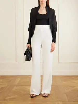Max Mara Pleated Organza Blouse