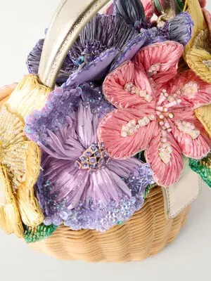 Judith Leiber Flower Basket Clutch
