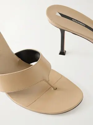 CHRISTEN Helix 75 Leather Thong Sandals