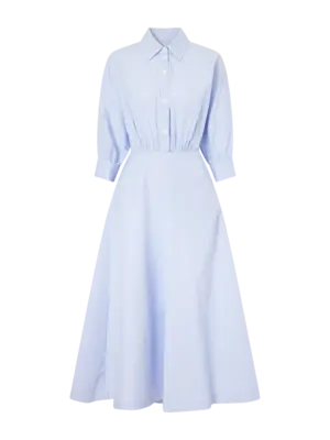 Altuzarra Striped Cotton-poplin Shirt Dress - Blue