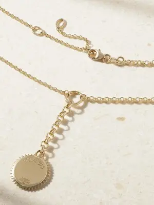 FOUNDRAE 18kt Diamond Solar & Lunar Necklace