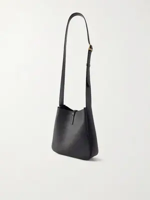Saint Laurent Le 5 À 7 Leather Shoulder Bag - Black