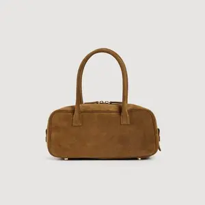 Sandro Ezmehralda Suede Bowling Bag