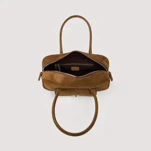Sandro Ezmehralda Suede Bowling Bag