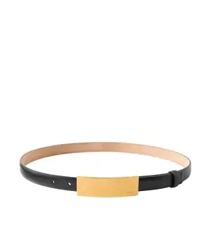 Khaite KHAITE Berlin Leather Belt Black