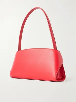 FERRAGAMO Hug Leather Shoulder Bag - Red