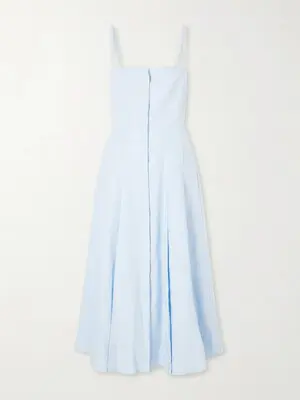Gabriela Hearst Magritte Linen Midi Dress - Blue