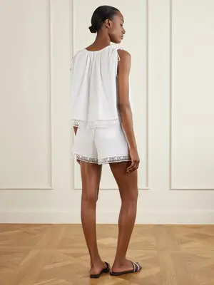 Staud Adolfo Elena Cotton-blend Tank
