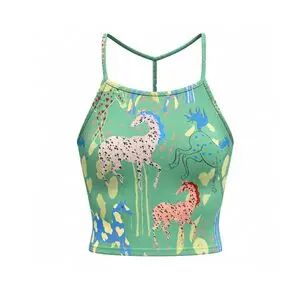 PITAYA YOGA Khutulun's Horses Bamboo Top - Green