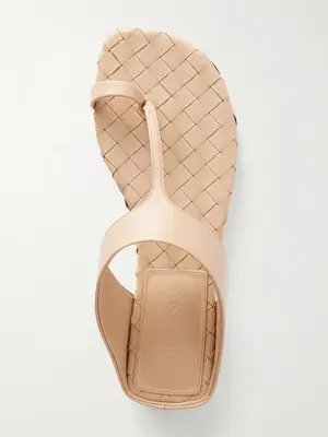 Bottega Veneta Livia Woven Leather Sandals - Neutrals