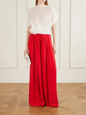 Ralph Lauren Vanessa Satin Wide-leg Pants