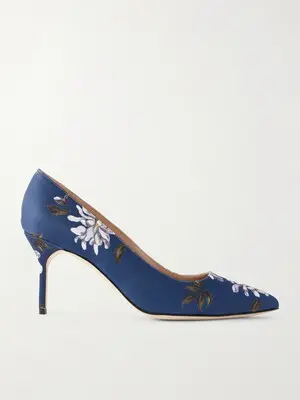 Manolo Blahnik Printed Pumps