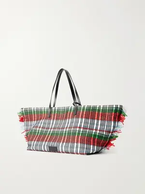 Staud Christos Raffia Fringed Tote
