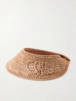 Chloé Summer Banana Raffia Hat Neutrals