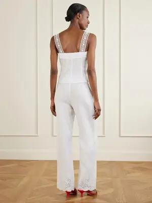 Staud Da Adolfo Matilde Cotton-blend Tank