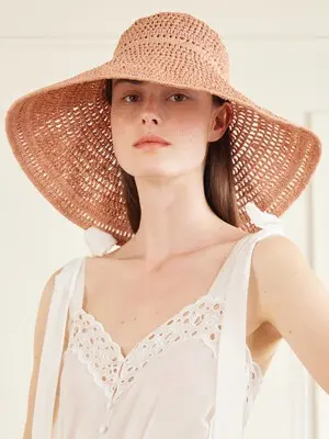 Chloé Raffia Sun Hat - Neutrals