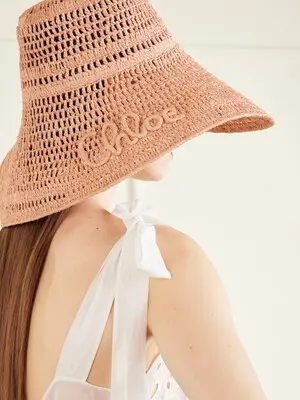 Chloé Raffia Sun Hat - Neutrals