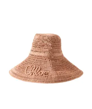 Chloé Raffia Sun Hat Neutrals
