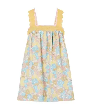 Chloé Pleated Lace-trimmed Floral-print Cotton-terry Mini Dress - Multi