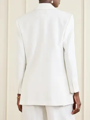Max Mara Double-breasted Cotton-ponte Jacket