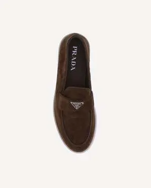 Prada Suede Loafers - Brown