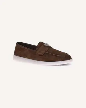 Prada Suede Loafers - Brown