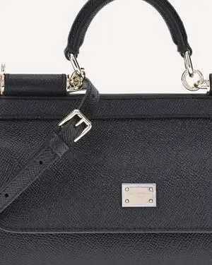 Dolce & Gabbana Sicily Small Leather Handbag - Black