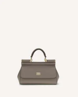 Dolce & Gabbana Sicily Small Leather Handbag