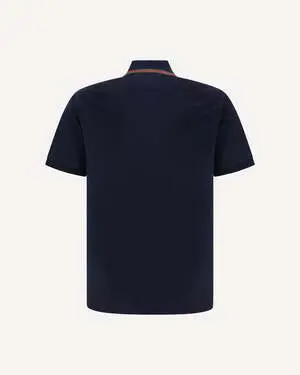 Gucci Cotton Piqué Jerey Polo Hirt - Blue