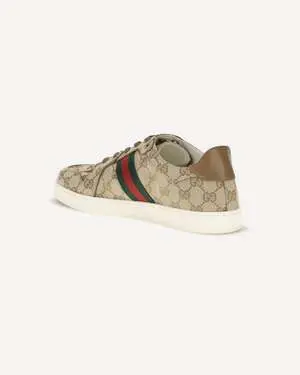 Gucci Stretch Gg Fabric Sneakers - Beige
