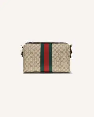 Gucci Medium Gg Shoulder Bag With Web Stripe