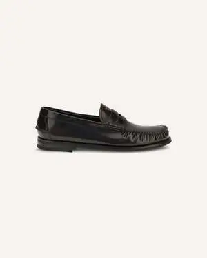 Prada Brushed Leather Loafers