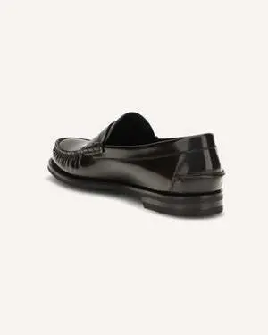 Prada Brushed Leather Loafers