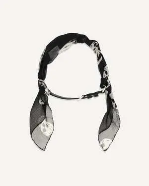 Alexander McQueen Double-wrap Skull Scarf Bracelet