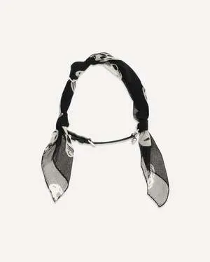 Alexander McQueen Double-wrap Skull Scarf Bracelet