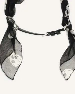 Alexander McQueen Double-wrap Skull Scarf Bracelet