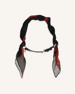 Alexander McQueen Double-wrap Skull Scarf Bracelet