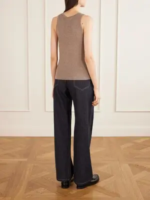 Brunello Cucinelli Ribbed Knit Tank Top