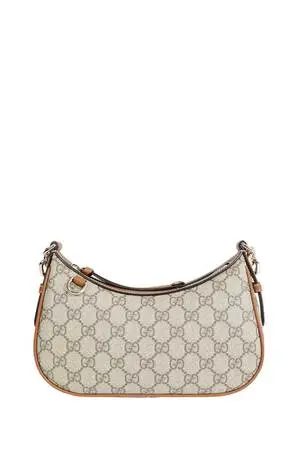 Gucci Gg Emblem Small Shoulder Bag - Beige