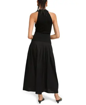 MARCELLA Kenmare Pleated Maxi Skirt - Black