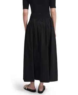 MARCELLA Gathered Midi Skirt