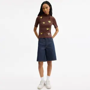 COACH X Brain Dead Graphic Pointelle Mock Neck Top