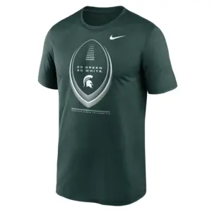 Nike Michigan State Primetime Football Icon Legend Dri-fit College T-shirt - Green