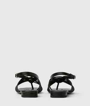 Karl Lagerfeld Alisso Ii Woven Leather Slingbacks