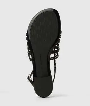 Karl Lagerfeld Alisso Ii Woven Leather Slingbacks